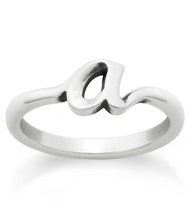 James Avery Sterling Silver Script Initial Ring | Dillards