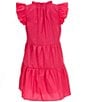 A Loves A Big Girls Ruffle Cap Sleeve A-Line Tiered Dress | Dillard's