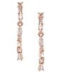 Cezanne Crystal CZ Multi Shape Stone Linear Earrings | Dillard's
