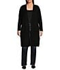 Dex Clothing Plus Long Sleeve Open-Front Long Cardigan | Dillard's