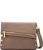 Hammitt Fold-Over VIP Leather Medium Gold Hardware Crossbody Bag ...