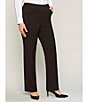 Investments Plus Size the PARK AVE fit Pull-On Straight Leg Pants ...