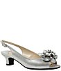 J. Renee Leonelle Embellished Bow Slingback Peep Toe Pumps | Dillard's