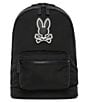 Psycho Bunny Dome Canvas/Buffed Leather Backpack | Dillard's