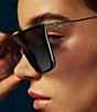 QUAY Unisex Nightfall Remixed Shield Sunglasses | Dillard's