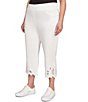 Ruby Rd. Plus Tencel ™ Pull-On Lace Scallop Hem Capri Pants | Dillard's