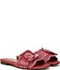 Sam Edelman Bambi Raffia Oversized Buckle Detail Slide Sandals | Dillard's