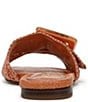 Sam Edelman Bambi Raffia Oversized Buckle Detail Slide Sandals | Dillard's