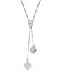 Swarovski Curiosa Collection Sphere & Cube Y Necklace | Dillard's