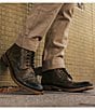 Taft Men's Rome Floral Embossed Leather Cap Toe Boots | Dillard's