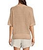 Varley Callie Knit Boxy Split V-Neck Short Sleeve Top | Dillard's