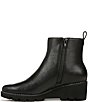 Vionic Aria Leather Lugged Wedge Booties | Dillard's