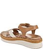 Vionic Mar Leather Cross Banded Espadrille Platform Sandals | Dillard's