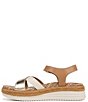 Vionic Mar Leather Cross Banded Espadrille Platform Sandals | Dillard's
