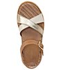 Vionic Mar Leather Cross Banded Espadrille Platform Sandals | Dillard's