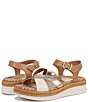 Vionic Mar Leather Cross Banded Espadrille Platform Sandals | Dillard's