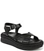 Vionic Mar Leather Cross Banded Espadrille Platform Sandals | Dillard's