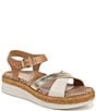 Vionic Mar Leather Cross Banded Espadrille Platform Sandals | Dillard's
