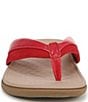 Vionic Shore Leather Trimmed Suede Thong Sandals | Dillard's