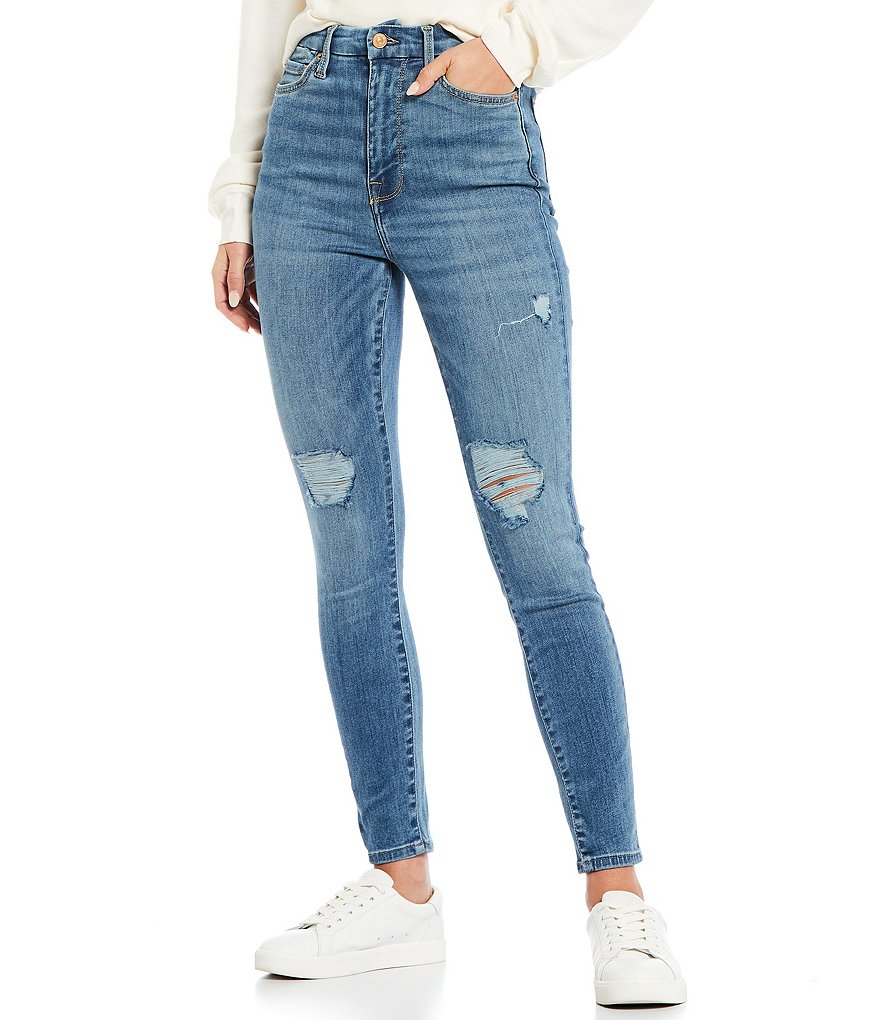 7 for all mankind Aubrey Ultra High Rise Distressed Skinny Jeans ... 7 for all mankind Aubrey Ultra High Rise Distressed Skinny Jeans ...