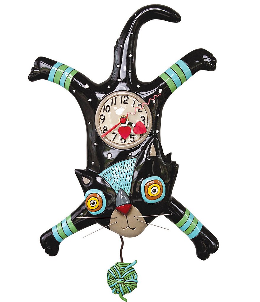 Allen Designs Craft Attack Cat Wall Clock | Dillard's
