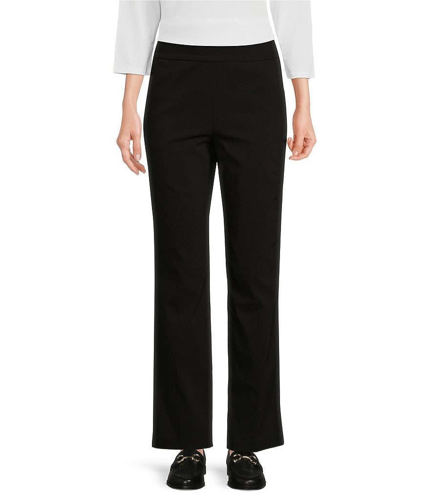 Allison Daley Stretch Pull-On Straight Leg Pants | Dillard's