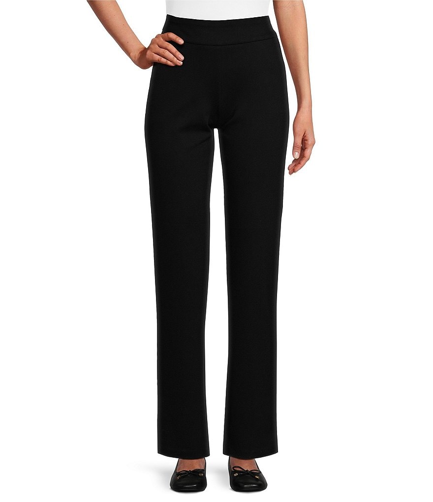 Allison Daley Pull-On Straight Leg Ponte Pants | Dillard's
