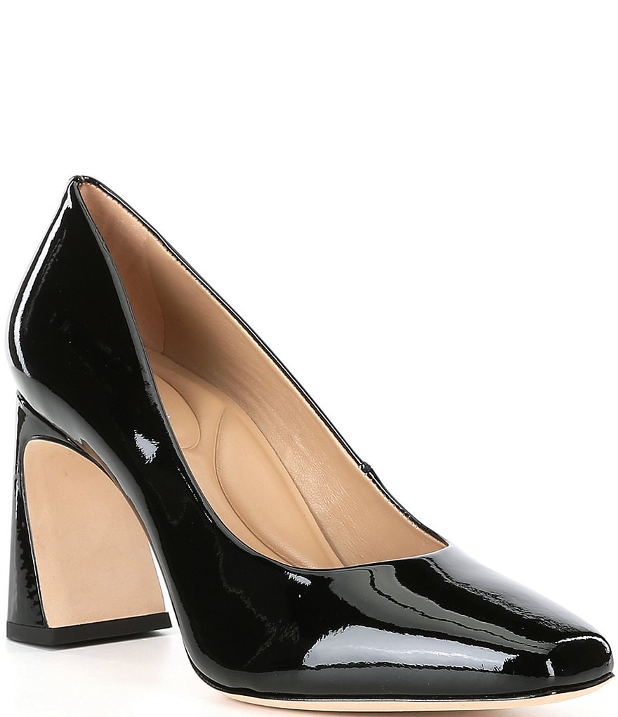 Antonio Melani Ellery Patent Leather Flared Heel Pumps | Dillard's