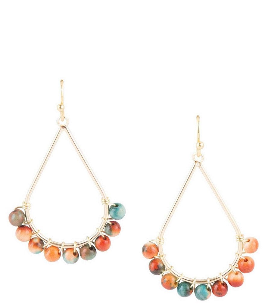Barse Genuine Stone Bead Drop Earrings | Dillard's