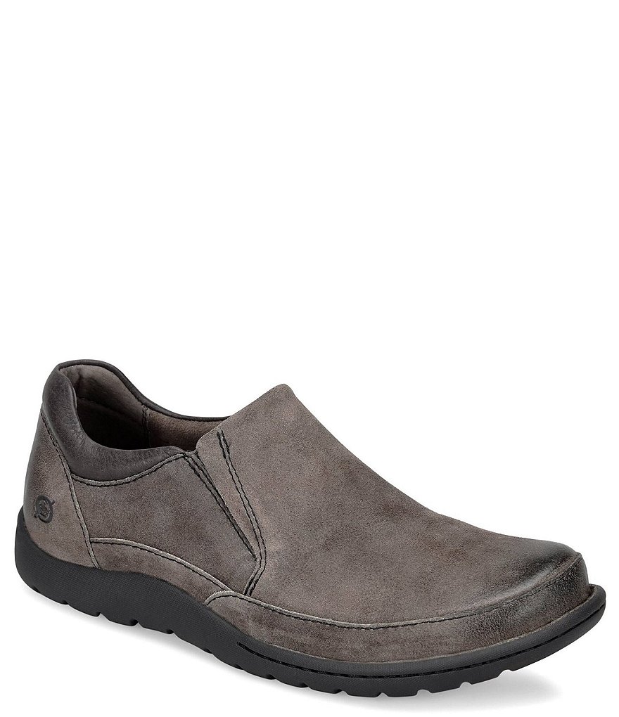 Born Men's Nigel Distressed Leather Slip-Ons | Dillard's