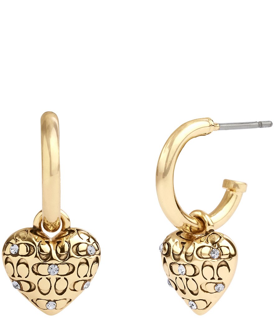 Coach huggie earrings store