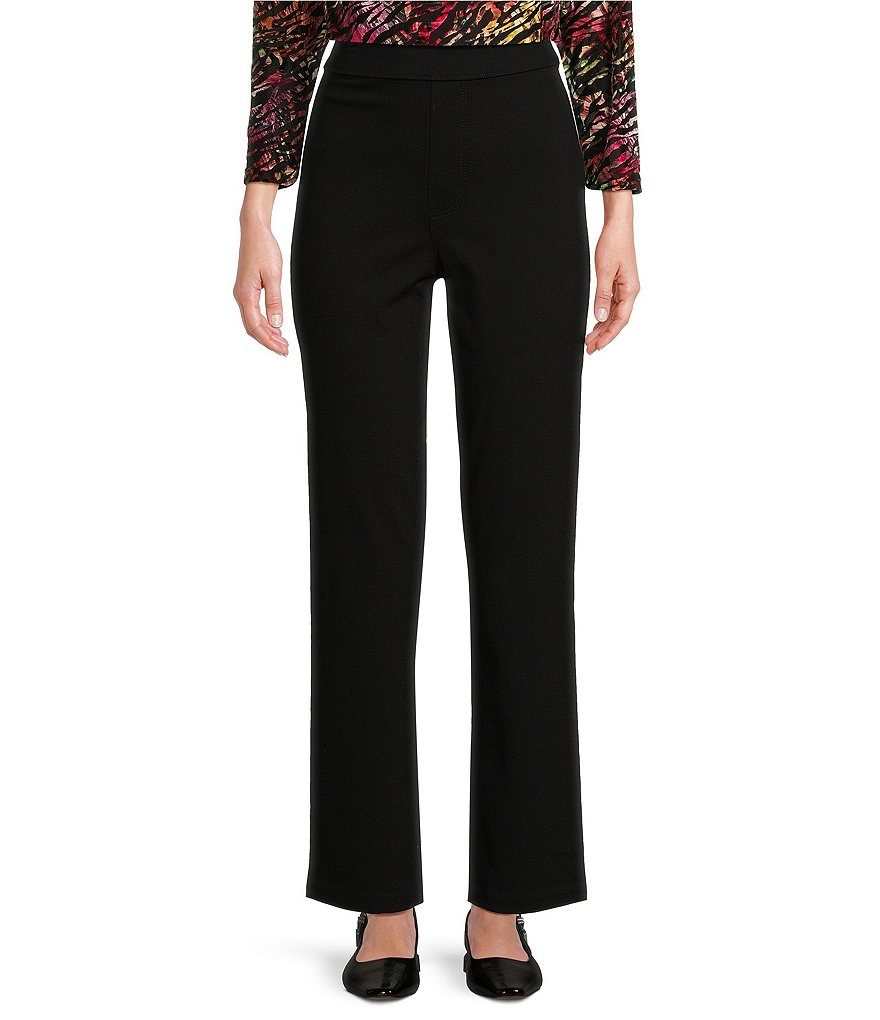 Code Bleu Straight Leg High Rise Elasticized Pull-On Jeans | Dillard's