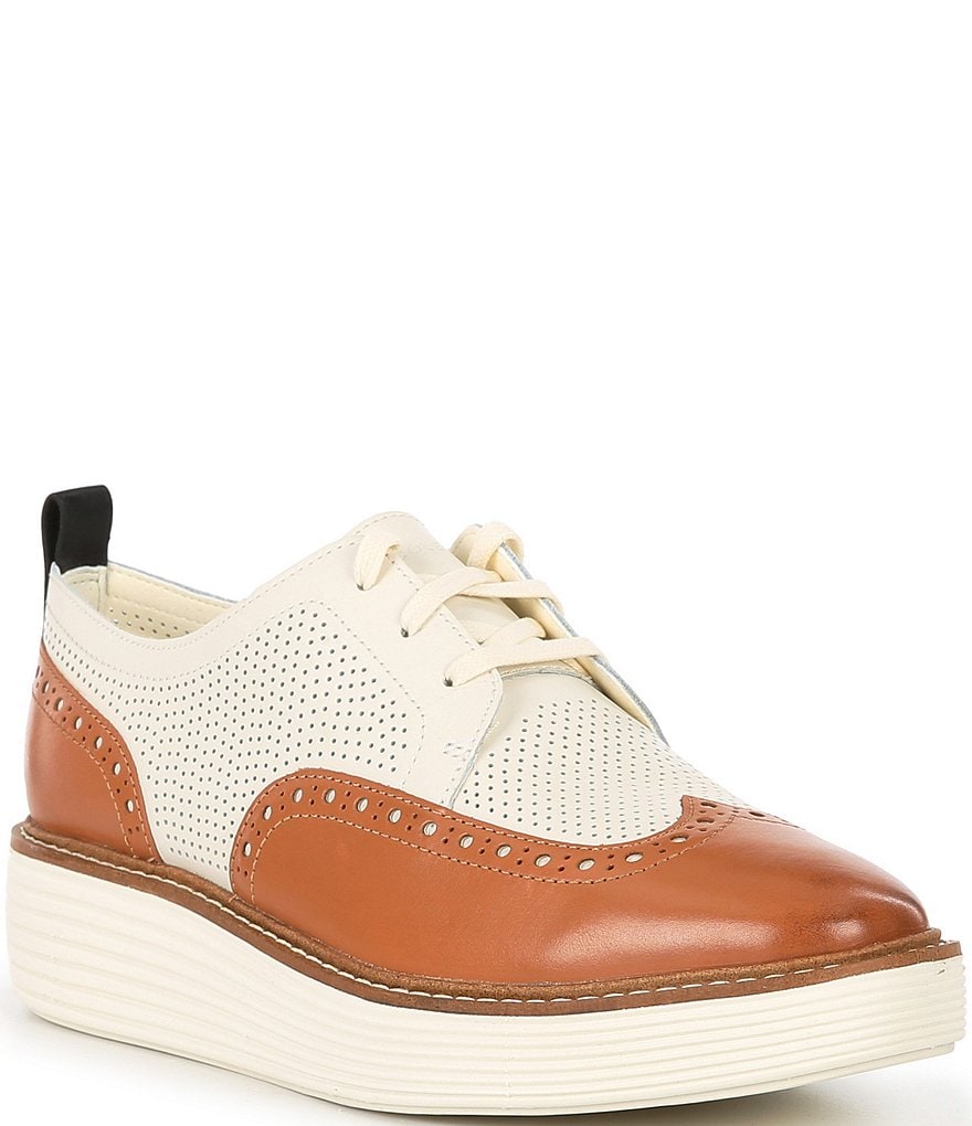 Cole Haan OG Leather Wingtip Platform Oxfords | Dillard's