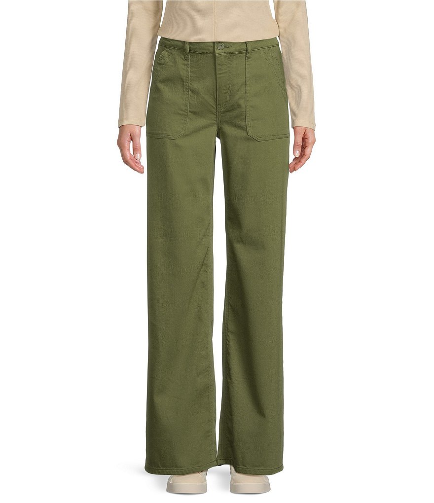 Copper Key Wide Leg Utility Pants | Dillard's