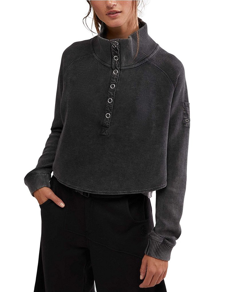 FP Movement So Fly Ribbed Henley Layer Top | Dillard's