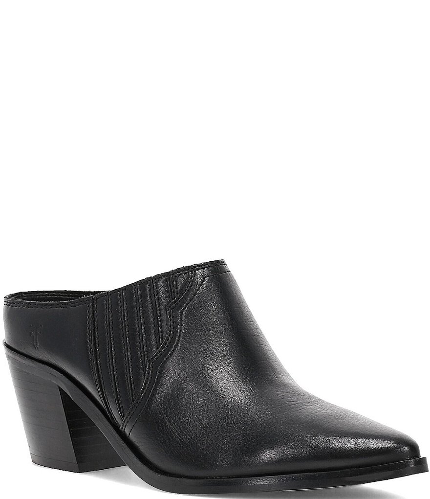 Frye Sara Western Leather Mules | Dillard's