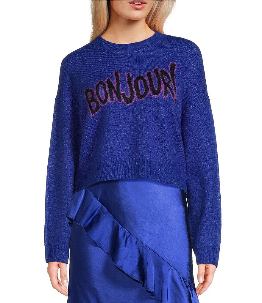 GB Bonjour Graphic Sweater | Dillard's