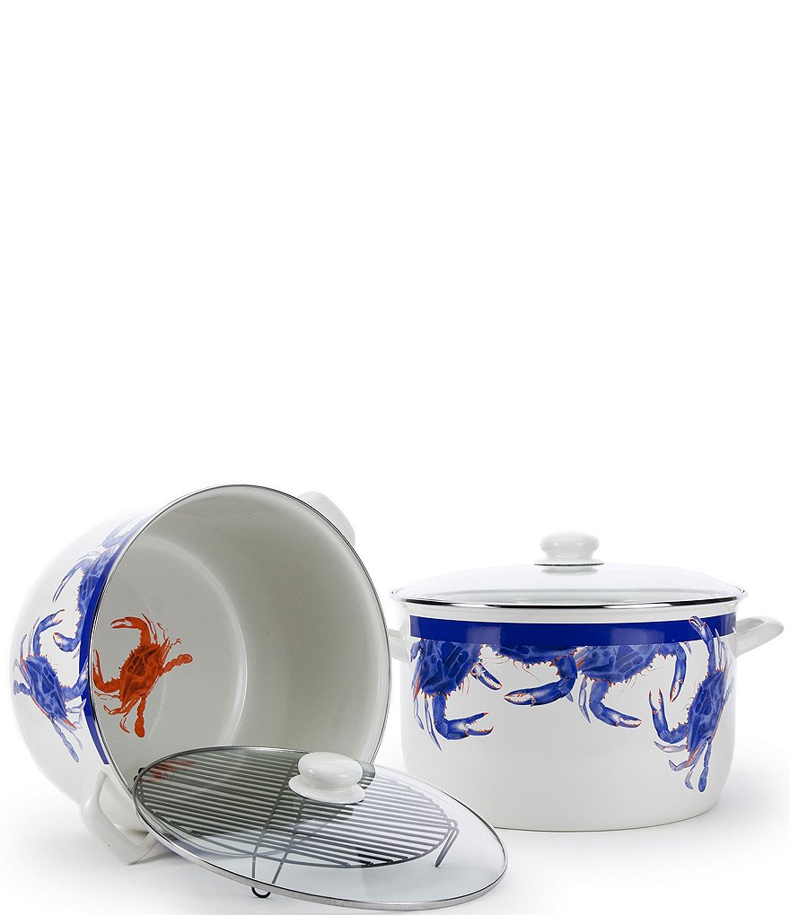 Golden Rabbit Blue Crab 18-Quart Stock Pot | Dillard's
