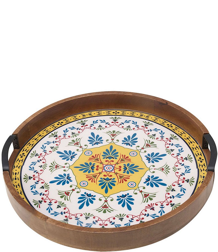Gourmet Basics by Mikasa Round Tiled Lazy Susan Serving Tray | Dillard's Gourmet Basics by Mikasa Round Tiled Lazy Susan Serving Tray | Dillard's