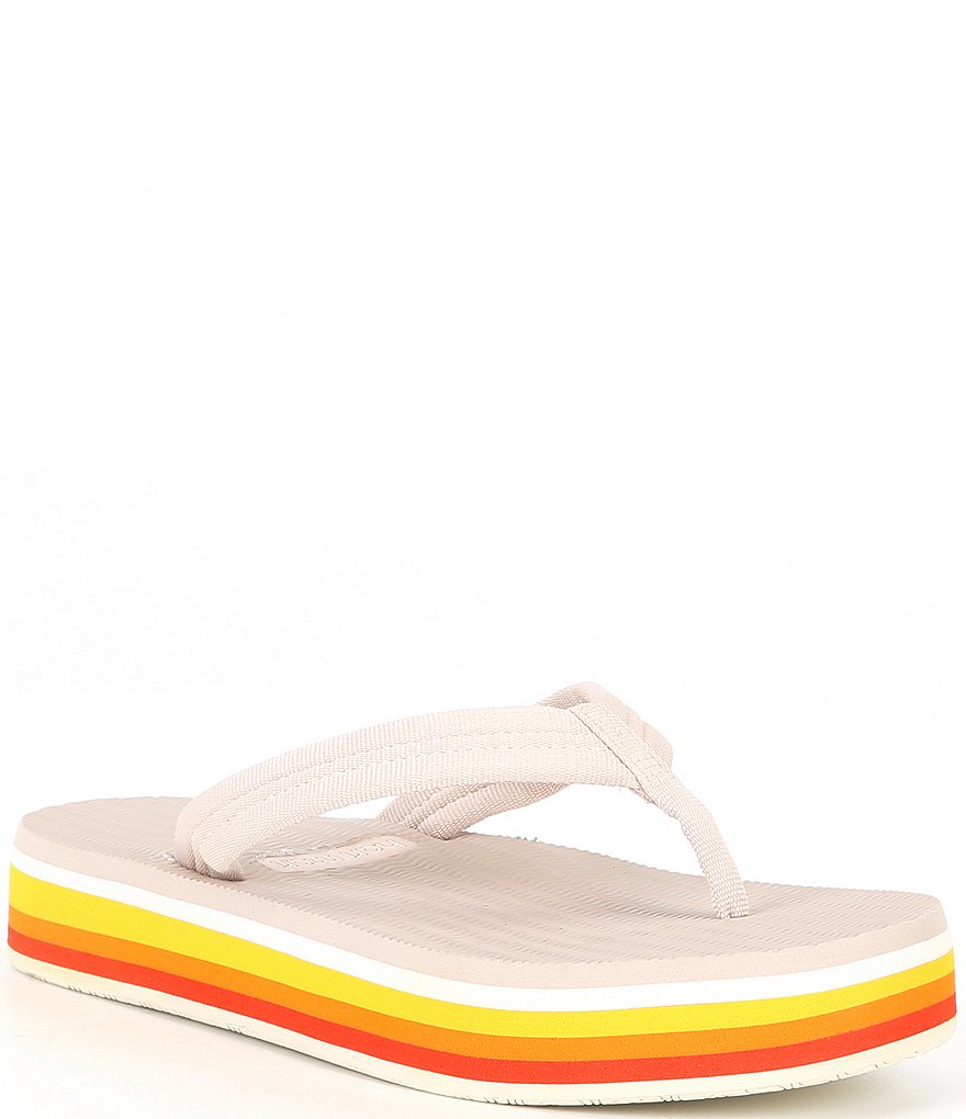 Hari Mari Women's Dune Sunset Colorblock Platform Flip Flops | Dillard's