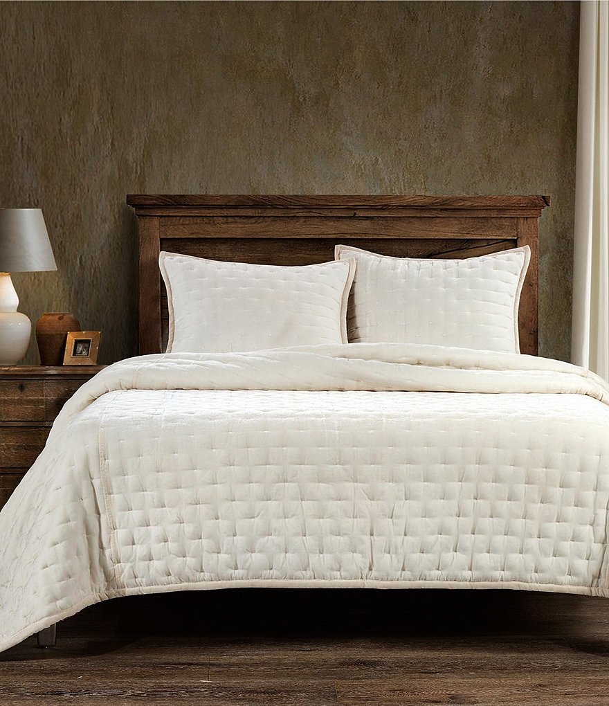 HiEnd Accents Stella Silk Velvet Quilt | Dillard's