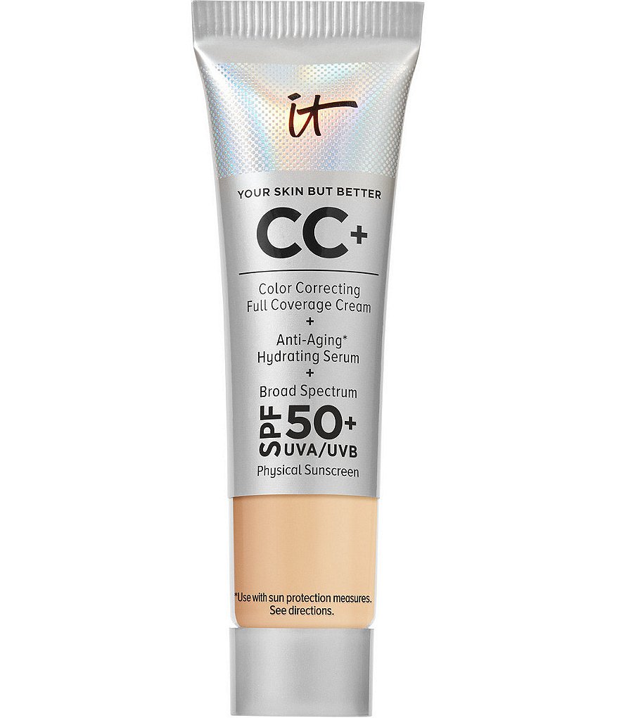 IT Cosmetics CC+ Color Correcting Full Coverage Cream SPF 50+ Travel ...