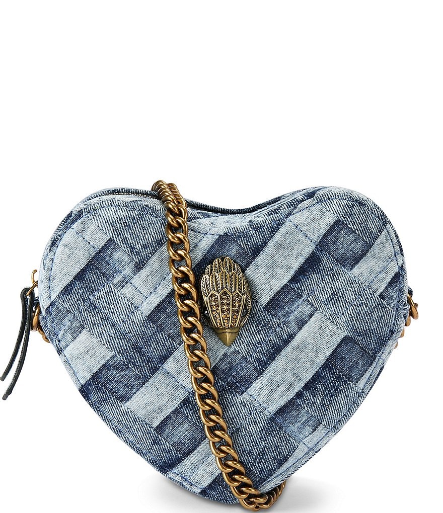 Kurt Geiger London Kensington Denim Heart Crossbody Bag | Dillard's