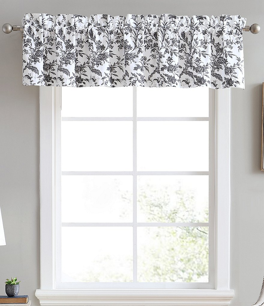 Laura Ashley Amberley Floral Toile Window Valance | Dillard's
