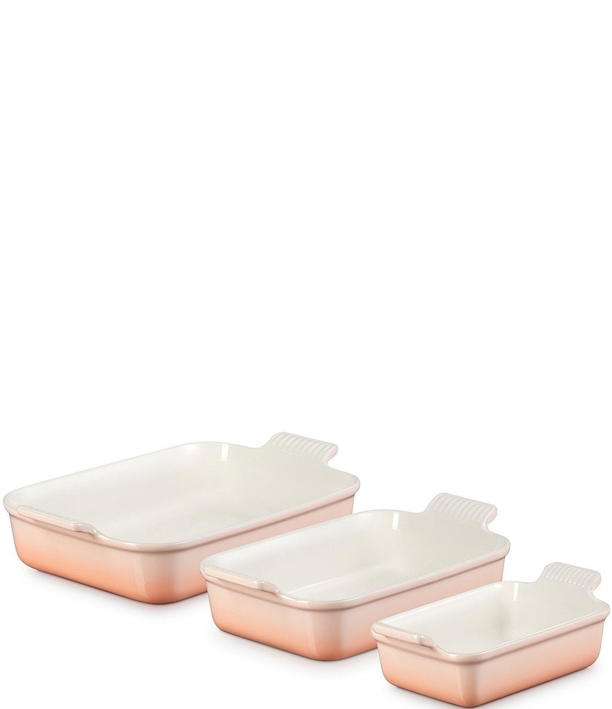 Le Creuset Heritage 3-Piece Rectangular Baking Dish Set | Dillard's