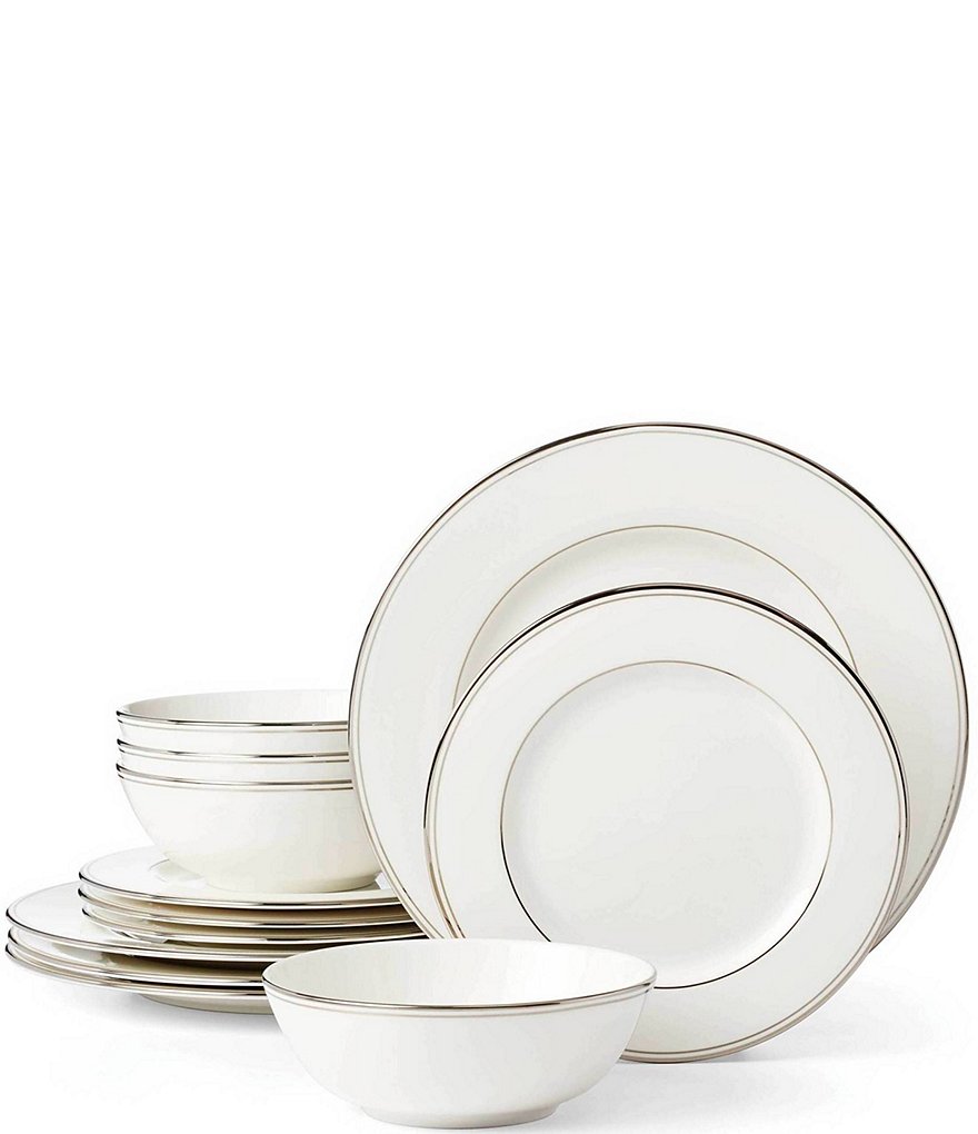 Lenox Federal Platinum 12 Piece Dinnerware Set | Dillard's