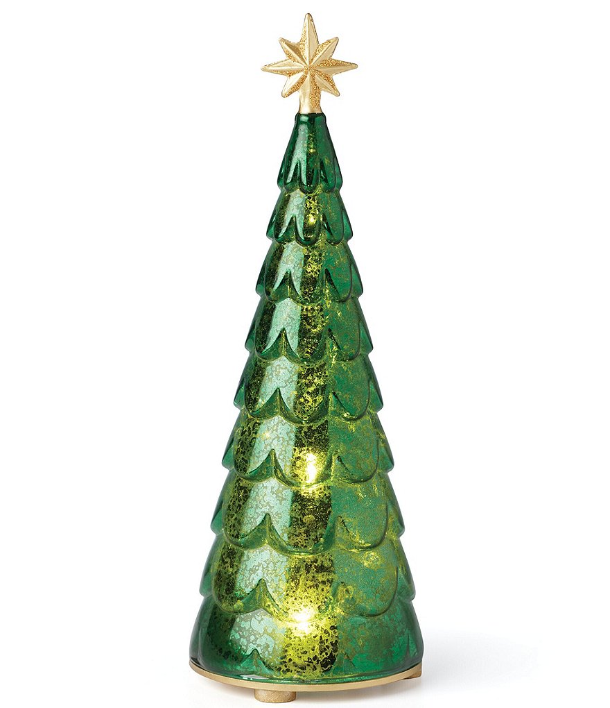 Lenox Glass Radiant Light Lit Tree Figurine | Dillard's