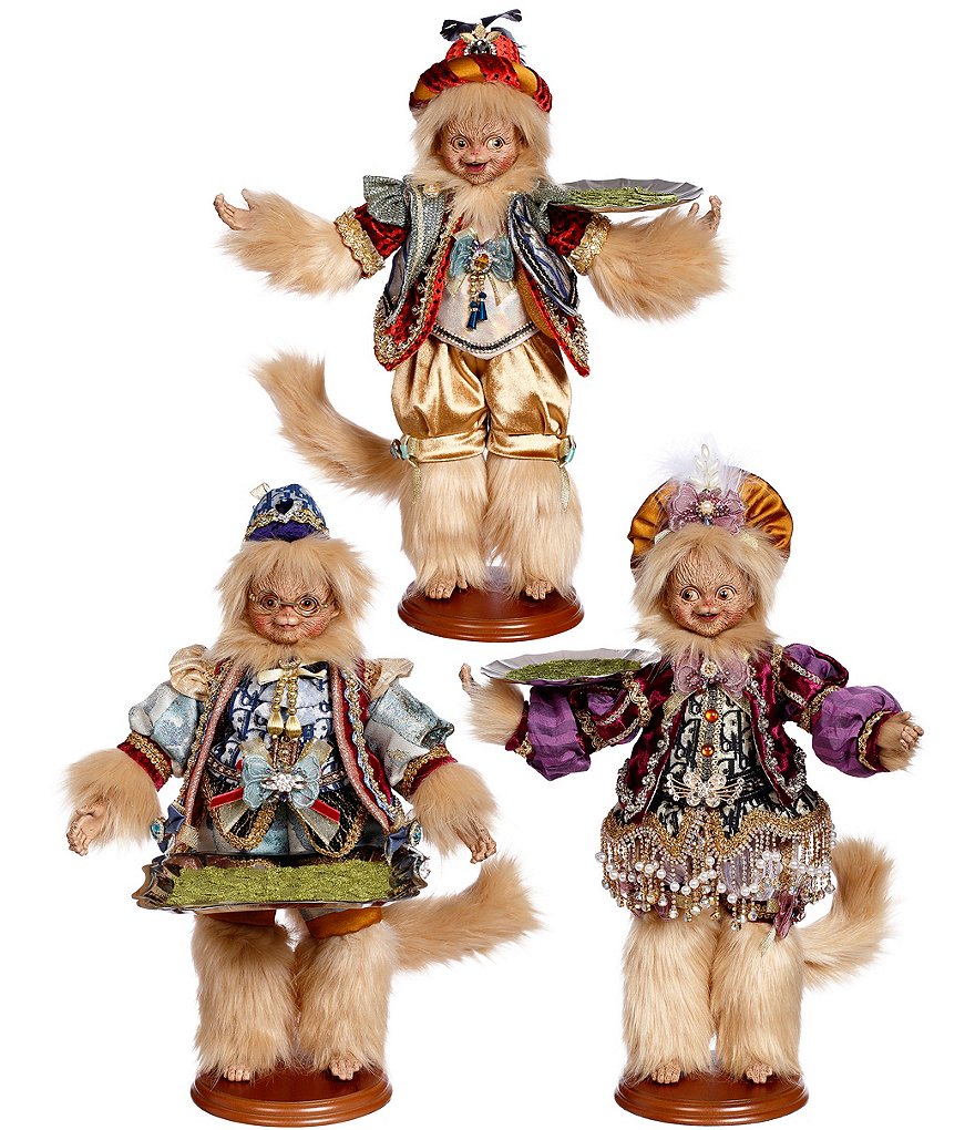 Mark Roberts Magnificent Monkey Server, Small, Set of 3 | Dillard's