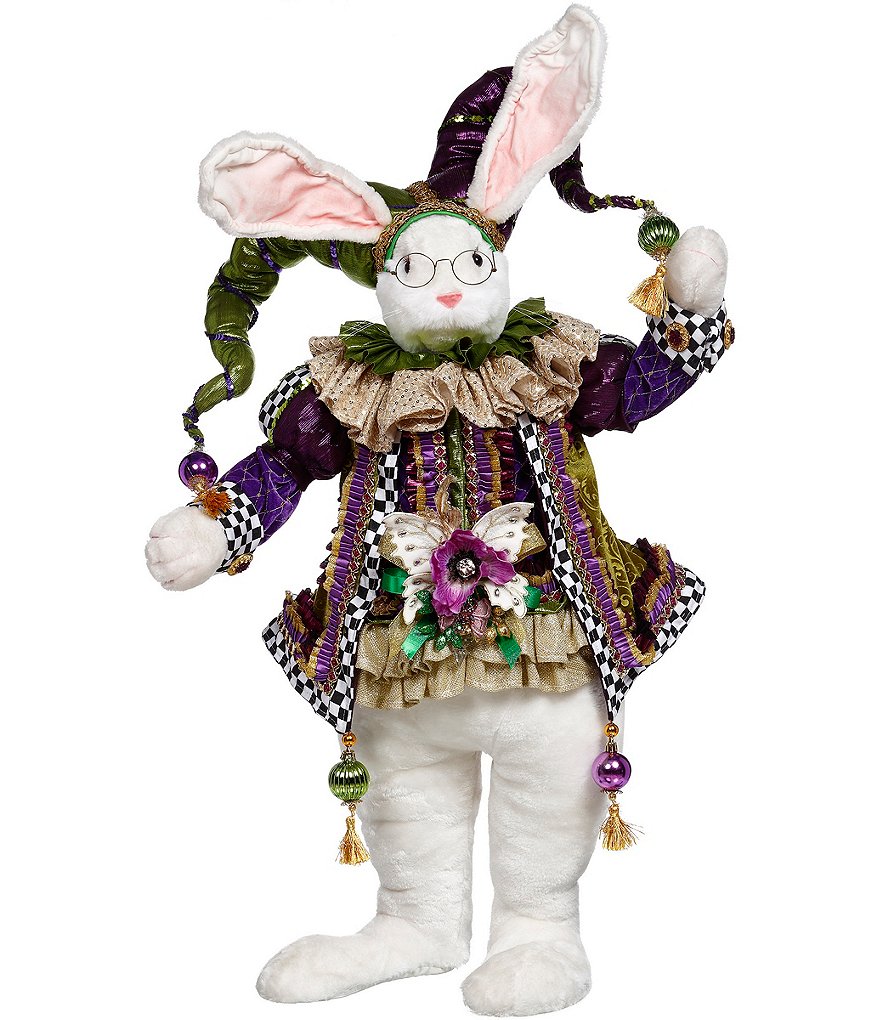 Mark Roberts Mardi Gras Party Time Rabbit 30.5" Figurine | Dillard's