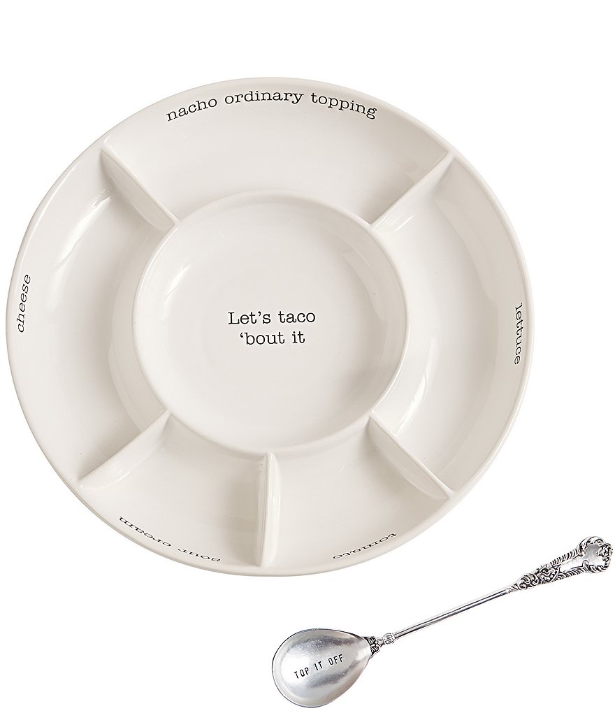 Mud Pie Circa Ceramic 2-Piece Taco Bar Set | Dillard's Mud Pie Circa Ceramic 2-Piece Taco Bar Set | Dillard's